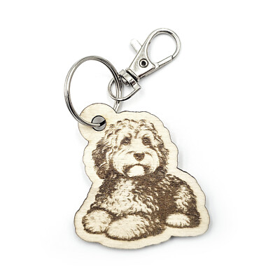 Personalised Novelty Cockapoo Pet Dog Keyring Gift Ideas Owner Breeder ...