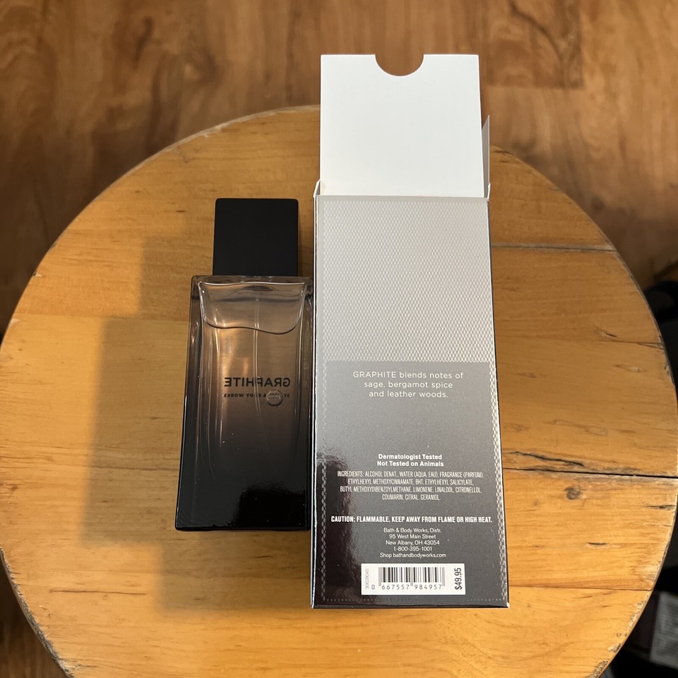 Bath and Body Works GRAPHITE Men's Cologne 3.4 fl oz / 100 mL *NEW 2023 ...