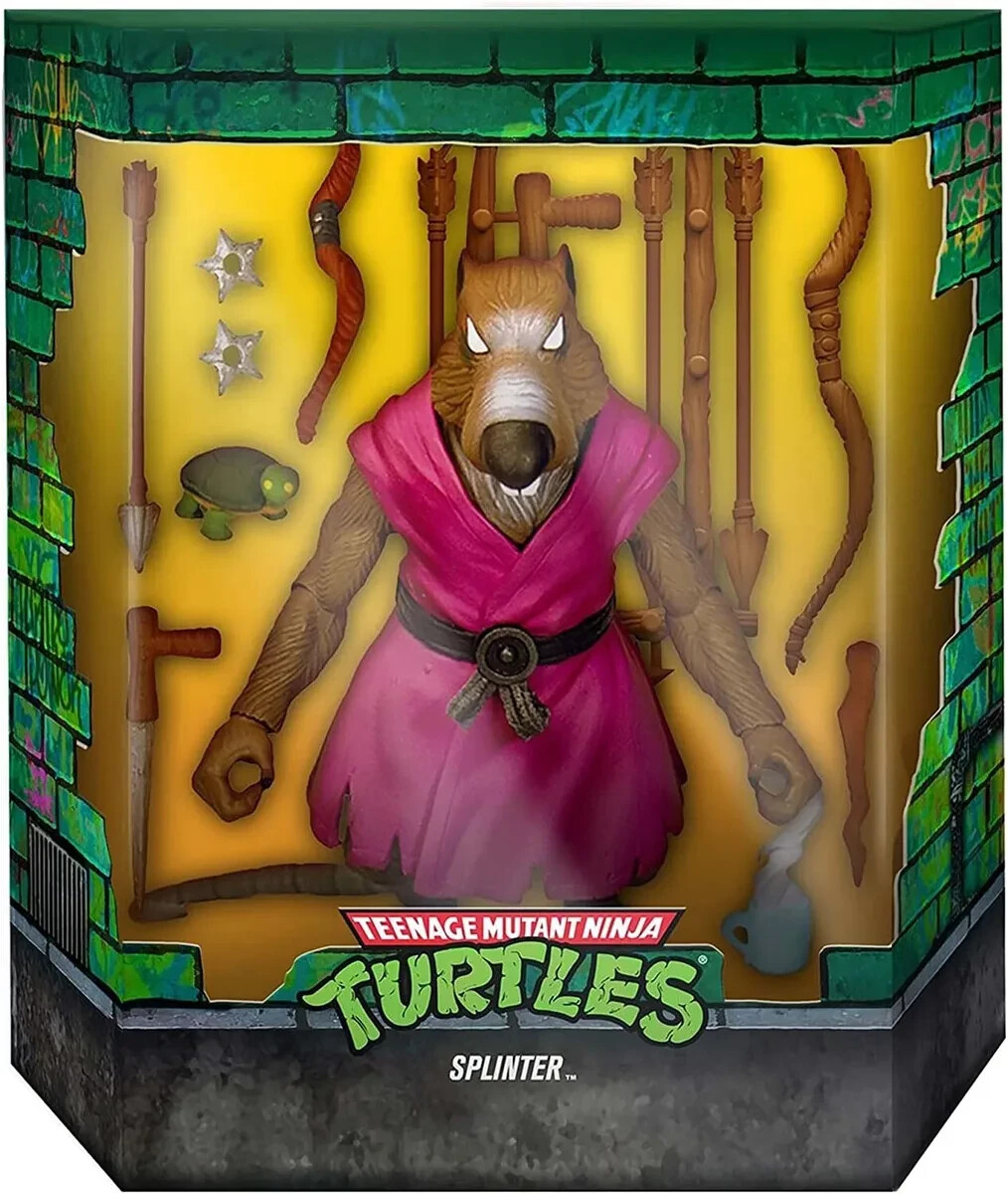Super7 Teenage Mutant Ninja Turtles Ultimates Splinter 7" Figure for ...
