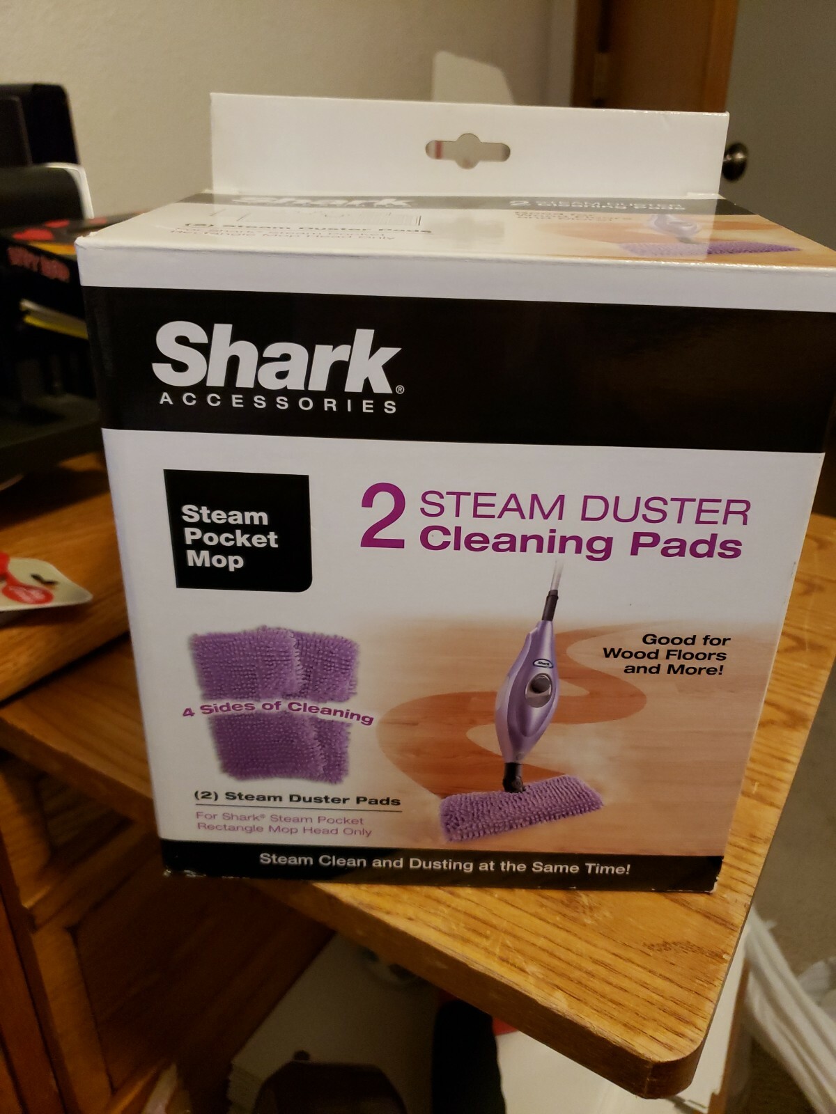 2-pk Shark Steam Duster Reusable Cleaning Mop Pads for S3501 S3550 ...