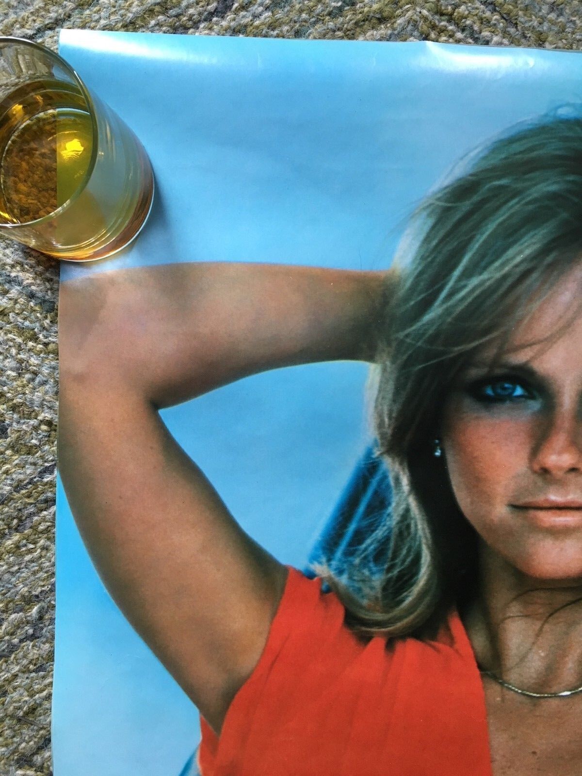Cheryl Tiegs Red Wet T Shirt Poster Original Vintage Excellent
