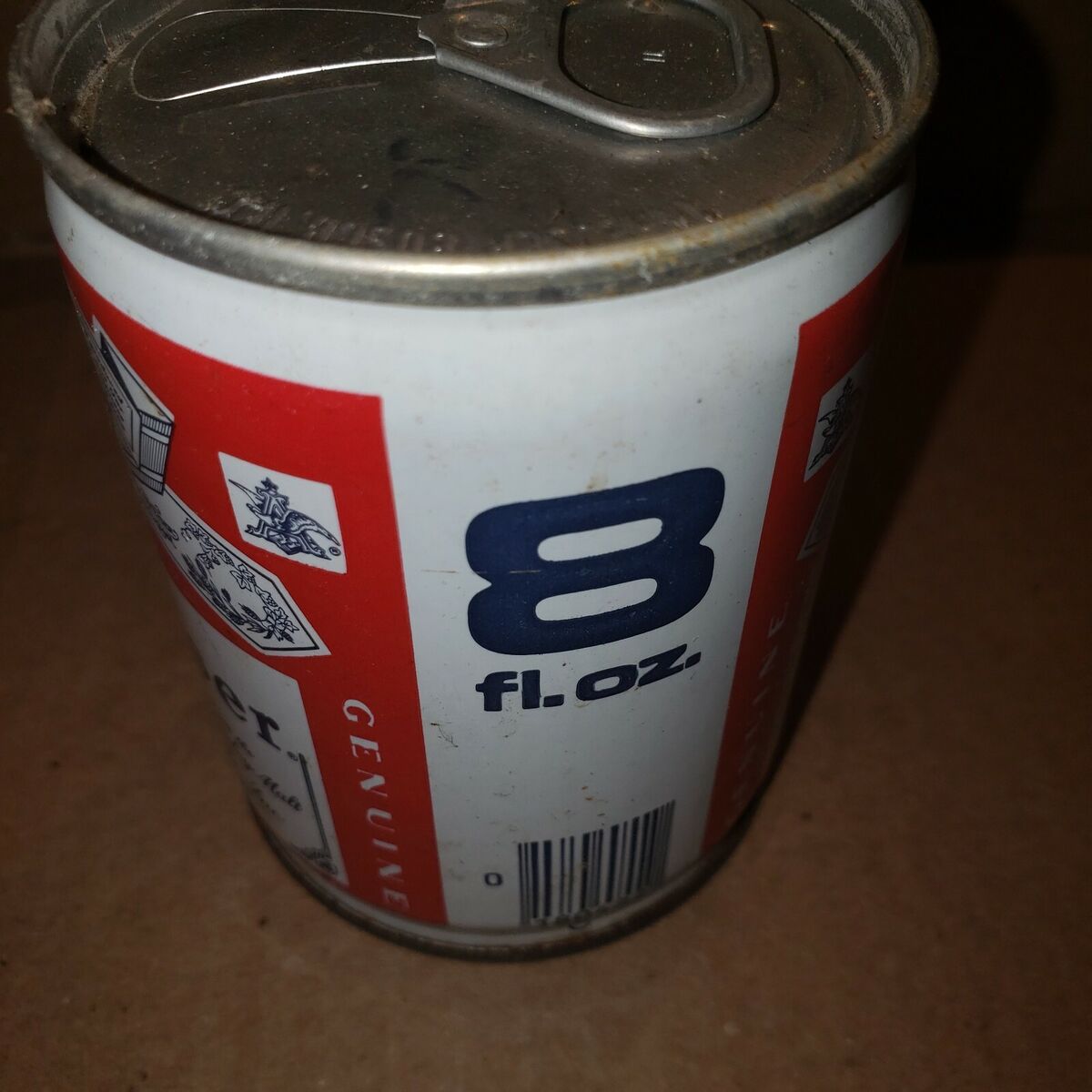 Vintage Genuine BUDWEISER Beer 8 oz Steel Can Pull Tab Vintage Genuine BUDWEISER Beer 8 oz Steel Can Pull Tab