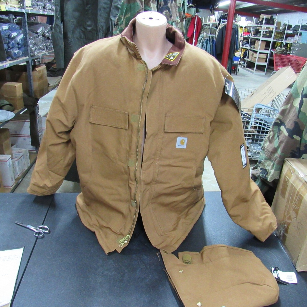 Carhartt NEW 90's vintage Active jacket lined 52 tall w/hood Carhartt NEW 90's vintage Active jacket lined 52 tall w/hood