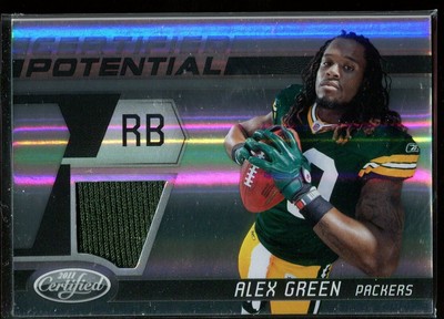 2011 Panini Certified Potential Alex Green #2 Green Bay Packers RC ...