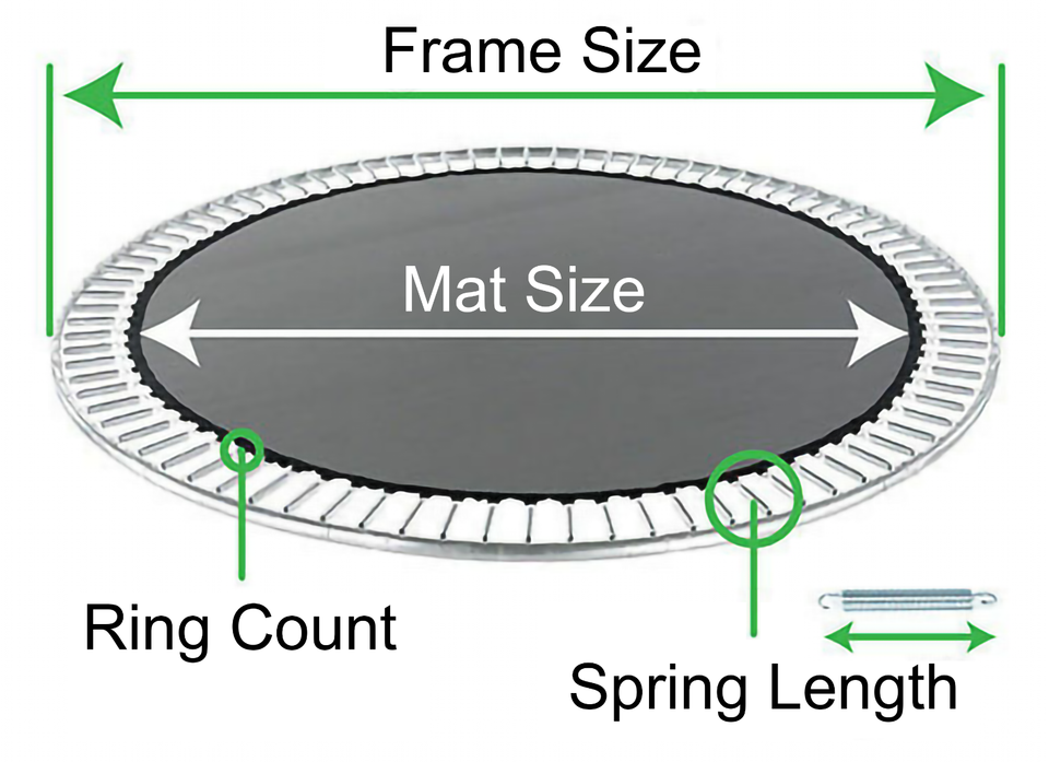 Replacement Trampoline Jumping Mat (12 13 14 or 15 foot) Trampoline Pro ...