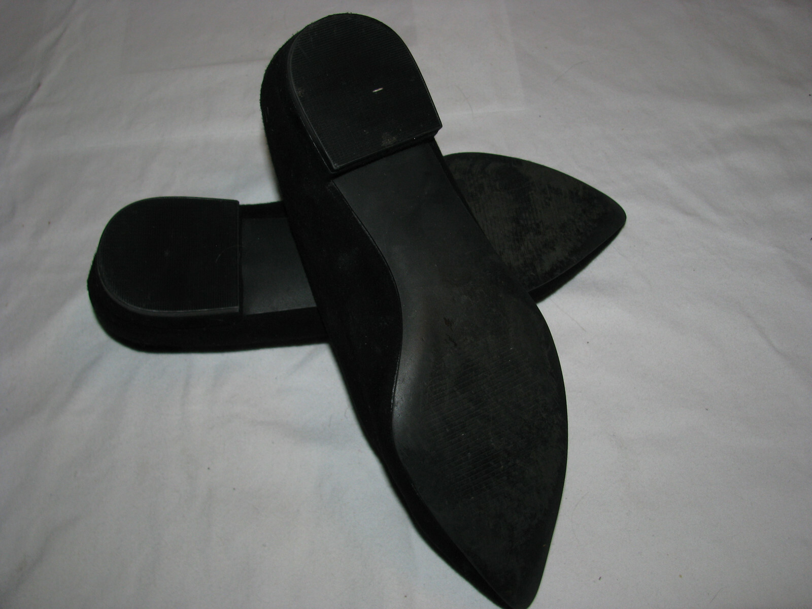 Woman's BLEECKER & BOND Black Suede Leather Flats/Shoes Size 7M | eBay