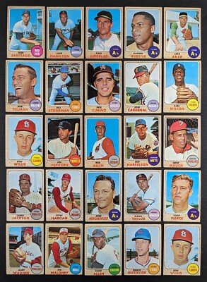 1968 Topps Baseball Set Break 25 Cards | eBay