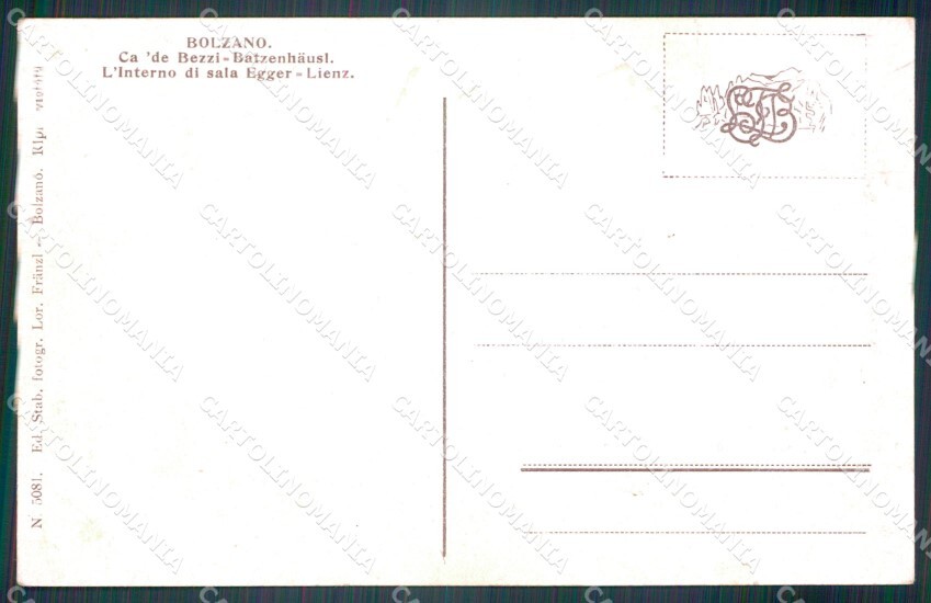 Bolzano città Cà de Bezzi PIEGA cartolina VK4096 | eBay