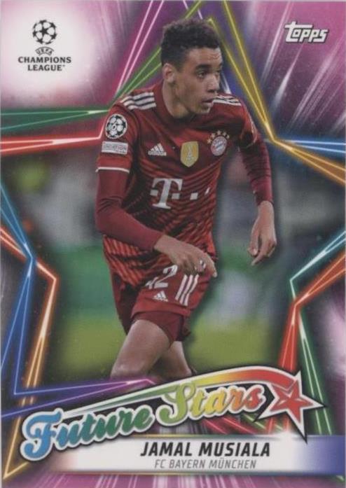 2021-22 Topps UCL Collection - Future Stars Jamal Musiala #FS-04 Pink ...