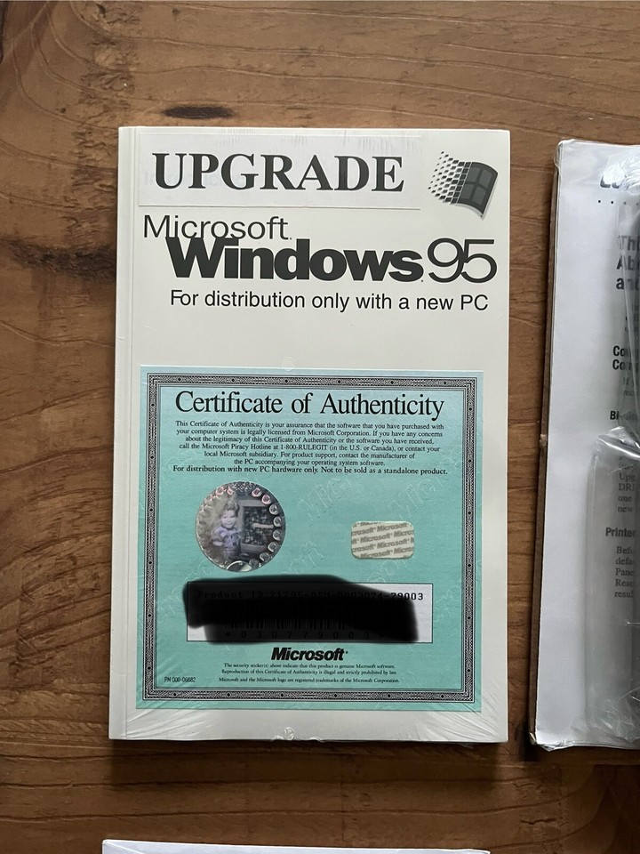 NEW Microsoft Windows 95 Upgrade LOT Vintage Computing Memorabilia Ships Fast | eBay