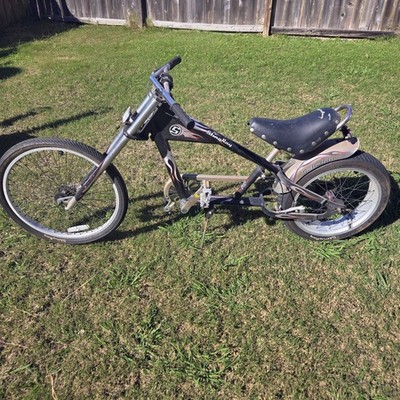 Schwinn Stingray OCC Chopper Bicycle Black Red Chrome Flames | eBay