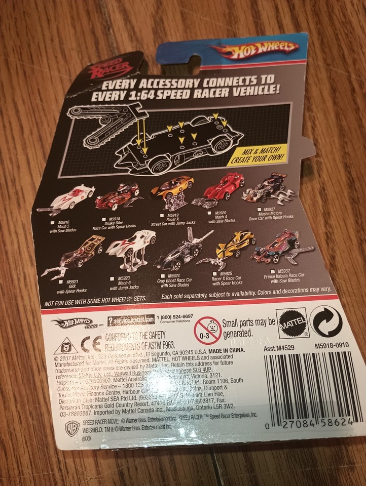 Hot Wheels 2008 Speed Racer Movie Series Snake Oiler Race Car w/ Spear ...