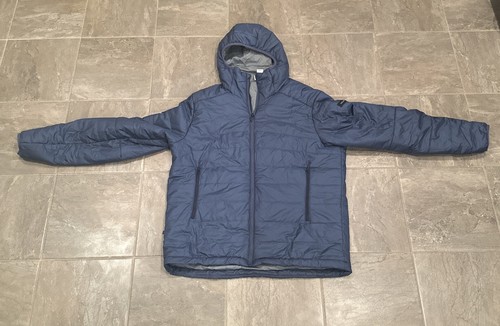 Decathlon Forclaz Synth-PADDED Hoody Puffer Jacket Coat Blue Mens MINT ...