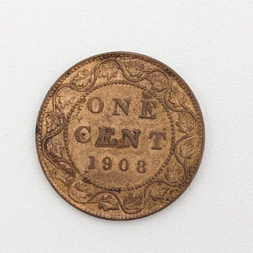 Vintage 1908 Canada Large One 1 Cent Copper Coin | eBay