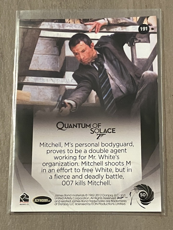 Mitchell / Glenn Foster - James Bond 007 Trading Card. Quantum of ...