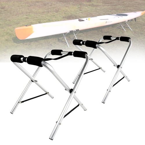 Folding Kayak Stand Canoe Boat Standing Rack 165 LBS Capacity Kayak ...
