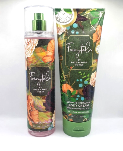 BATH AND BODY WORKS FAIRYTALE BODY MIST & CREAM 8 FL OZ EACH (SET OF 2 ...