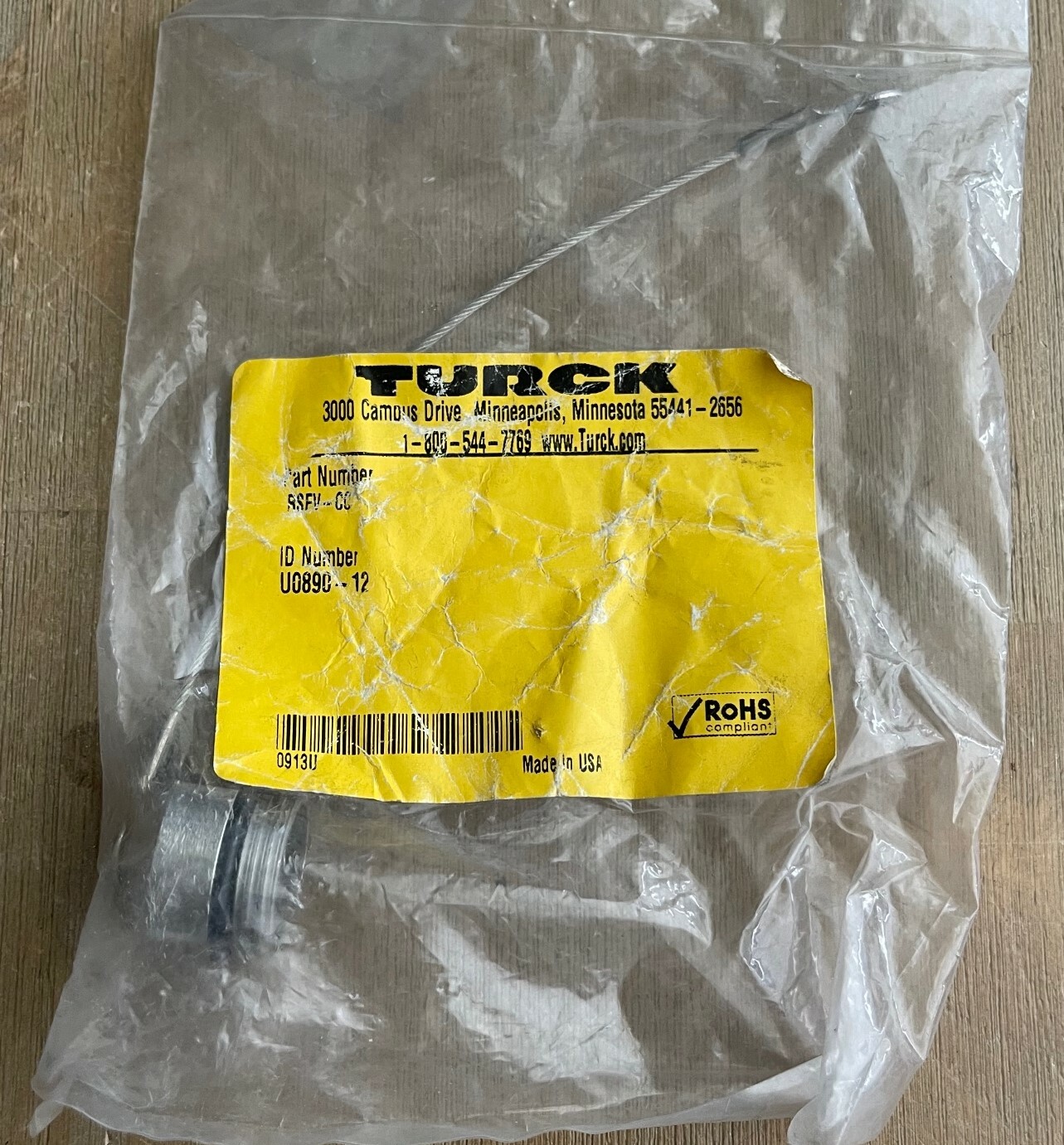 TURCK RSFV-CC CLOSURE CAP U0890-12 NEW IN SEALED BAG | eBay