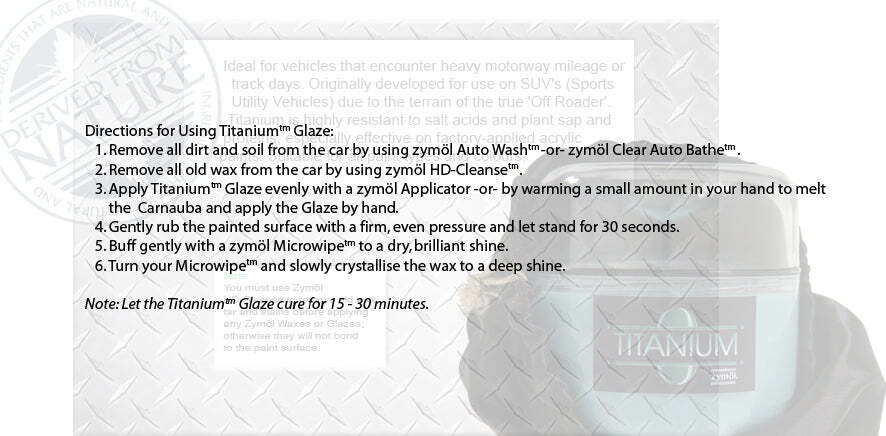 Zymol Titanium™ Glaze - for SUV Highway and Off-Road 8 oz 226g | eBay