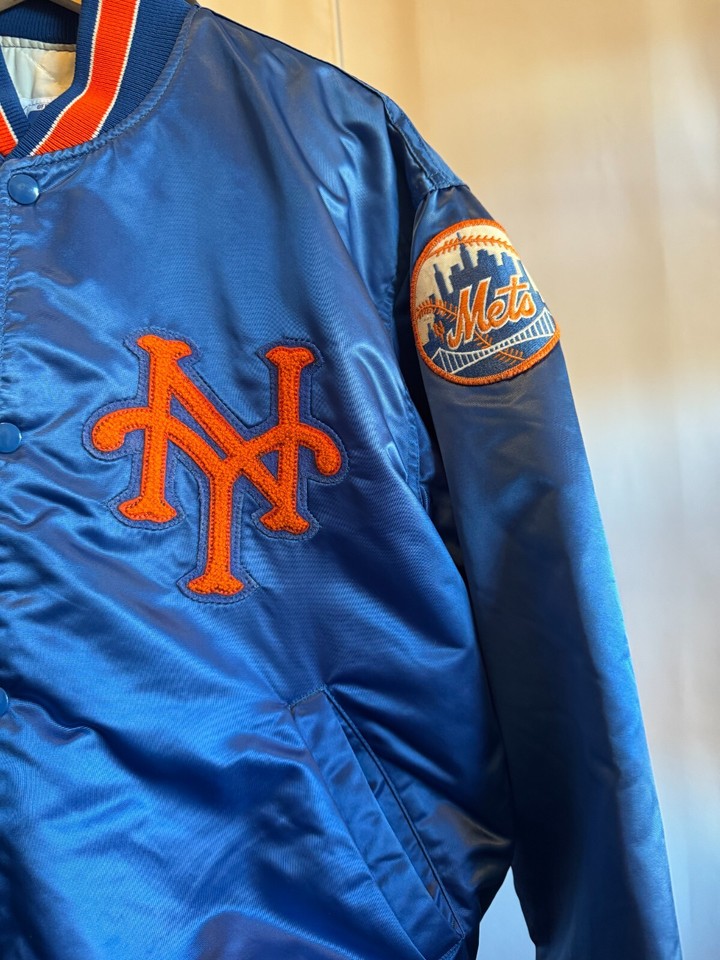 Vintage New York Mets Starter Satin Jacket Large Made IN USA | eBay