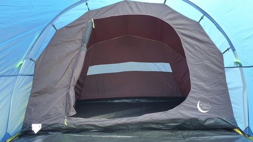 Refurbished Eurohike Shadow 350 – 3-Person Tent with Nightfall Bedrooms ...