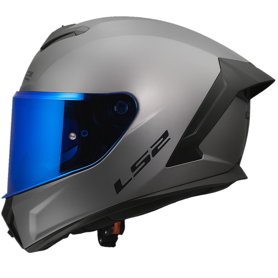 LS2 FF820 Rapid Full Face Motorcycle Helmet Titanium, Quick Release ...