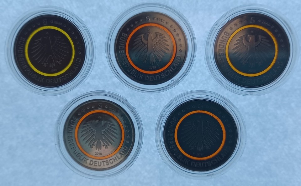 5x5 Euro Subtrop. Zone 2018 A,D,F,G,J mit Polymerring Serie Klimazonen ...