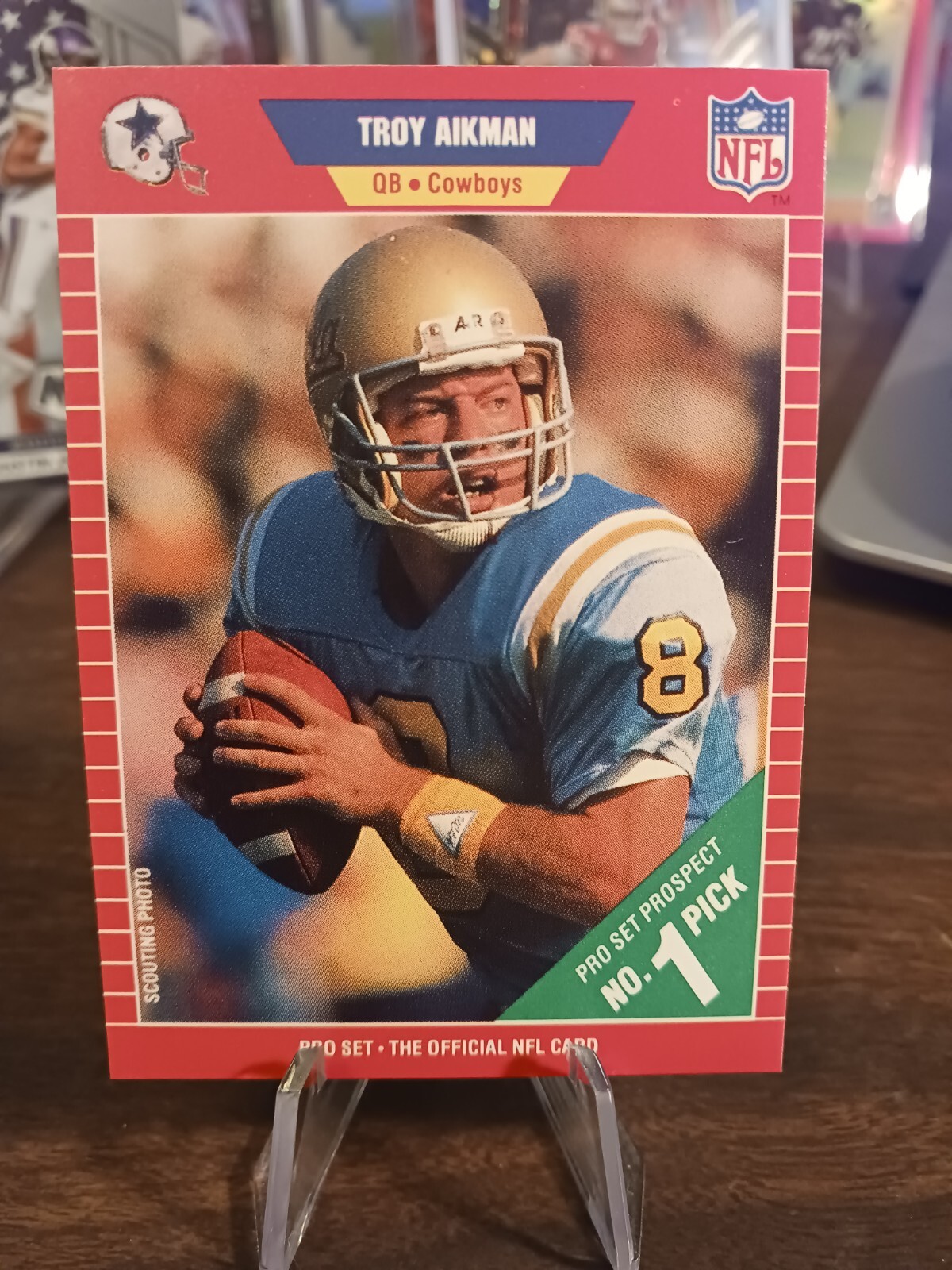 Troy Aikman 1989 Pro Set Rookie RC Card #490 Dallas Cowboys | eBay