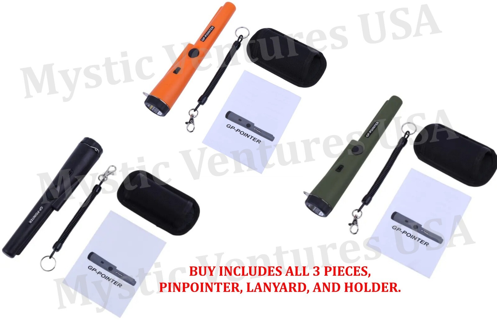NO BS! - Handheld Waterproof Pinpointer Metal Detector Wand - U PICK ...