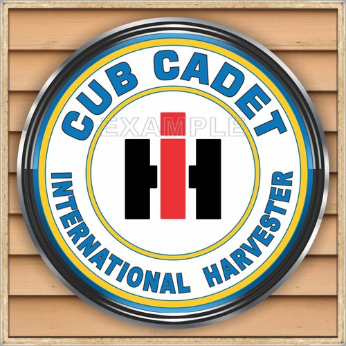 CUB CADET IH TRACTORS OLD SIGN REMAKE SQUARE ALUMINUM OPTIONS UP TO 36 ...
