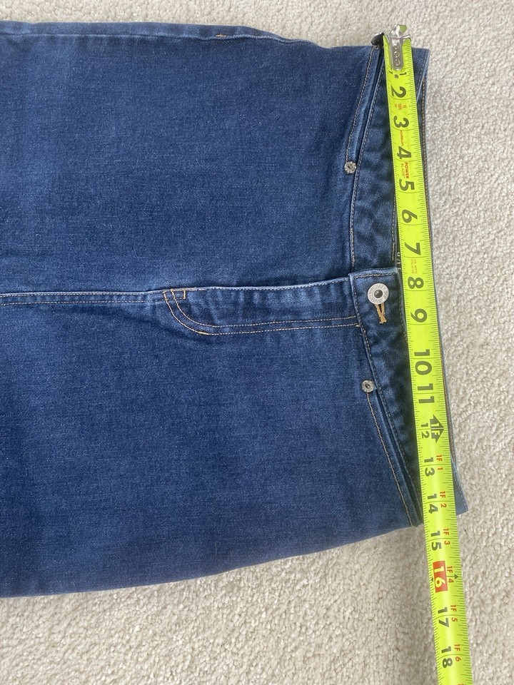 GAP Jean Skirt 8 Denim Straight Pencil Modest Front Slit Blue | eBay