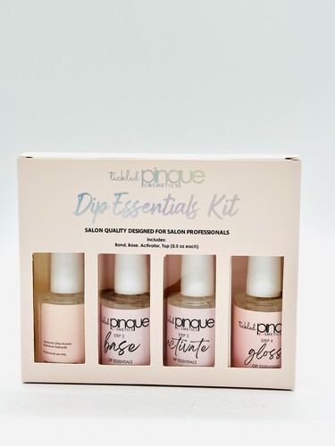 Tickled Pinque Cosmetics Dip Essentials Kit-Bond, Base, Activator, Top ...