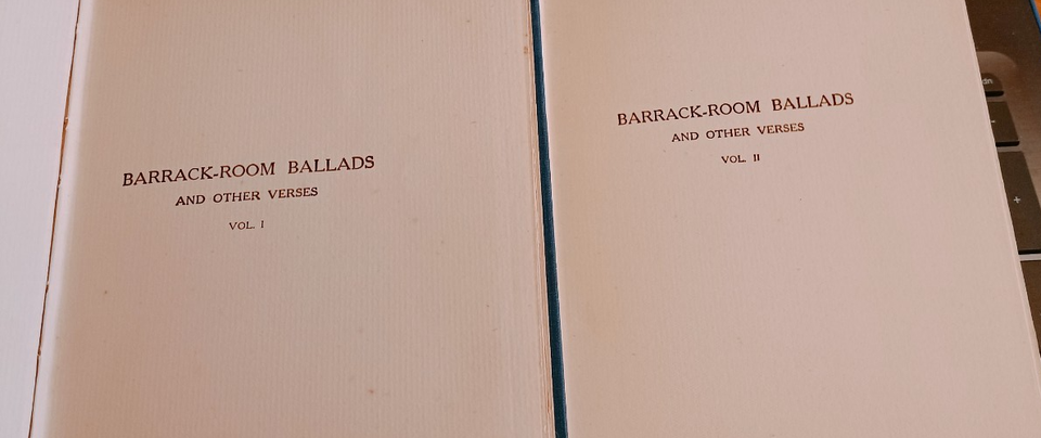 BARRACK ROOM BALLARDS vol 1 and 2. Rudyard Kipling | eBay UK