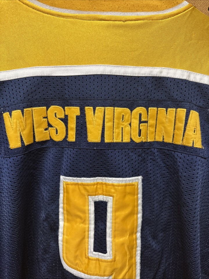 WVU Mountaineers #9 Jersey Adult Large Steve & Barry’s City Wide Patch ...