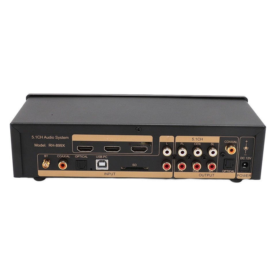 5.1 Surround Sound Decoder, 192Khz 32Bit, Supports 4K, ARC Optical ...