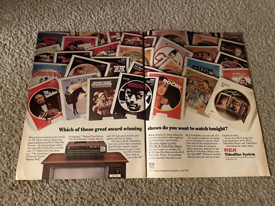 Vintage 1981 RCA VIDEODISC PLAYER SYSTEM Print Ad 1980s | eBay