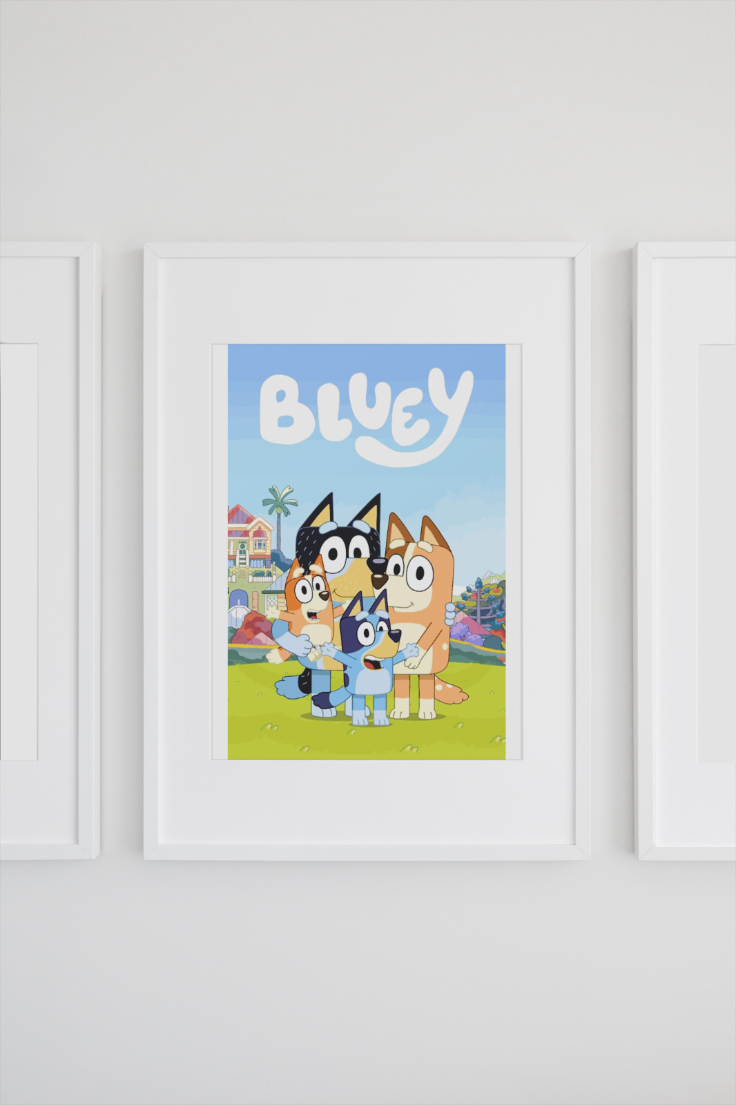 NEW Bluey Cartoon Family TV Show Print Poster Canvas Art FREE SHIPPING ...