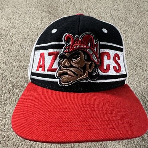 SDSU Aztecs Hat Cap Men White Black Red Snapback Zephyr Montezuma Logo ...