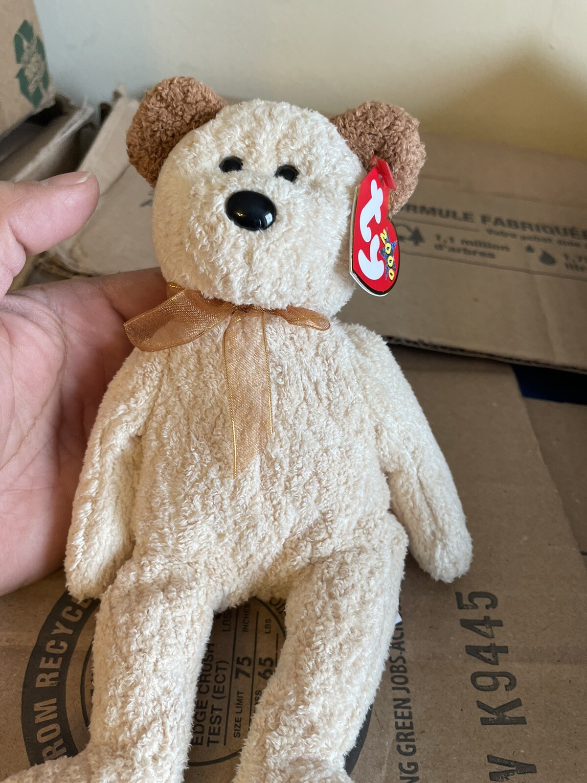 Ty Beanie Baby Huggy the Bear DOB August 20, 2000 (7 inch) | eBay