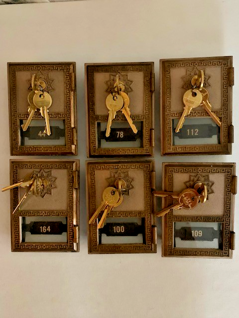 SIX PO MAIL BOX DOORS with keys | eBay