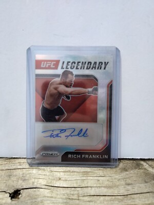 2022 Panini Silver Prizm UFC Rich Franklin Autographed w/ protector. 😈 ...
