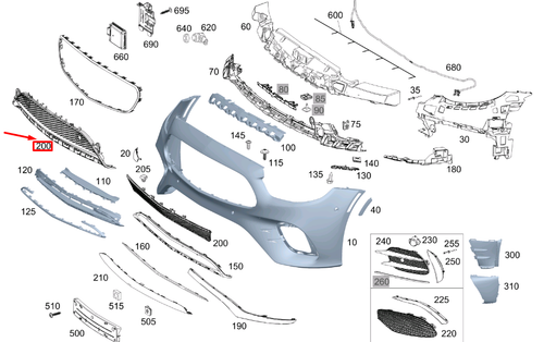 Mercedes-Benz E Class W213 AMG Front Bumper Cover P/n A2138858804 Ref ...