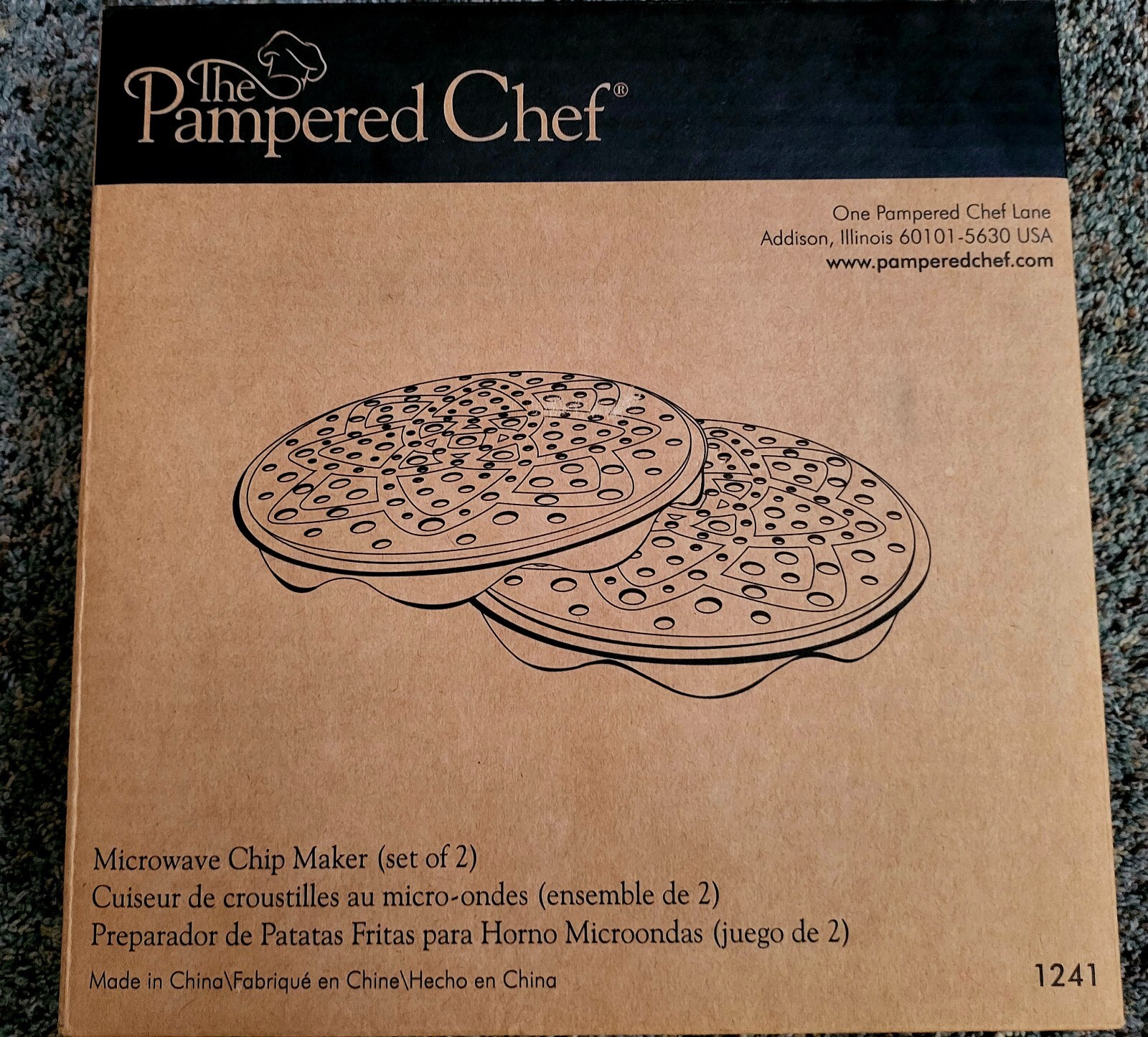Pampered Chef Chip Maker Microwave 1241 Whole 30 Dehydrator Potato