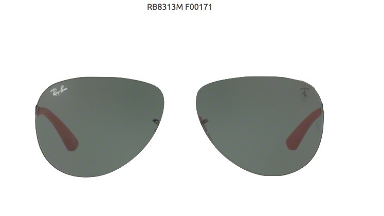 Ray Ban RB 8313M Ferrari Replacement Lenses Original RB 8313M Ferrari ...