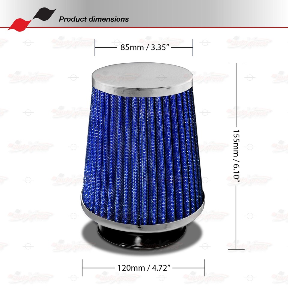 12V Car Electric Turbo Supercharger Air Intake Fan Kit Narrow Filter ...