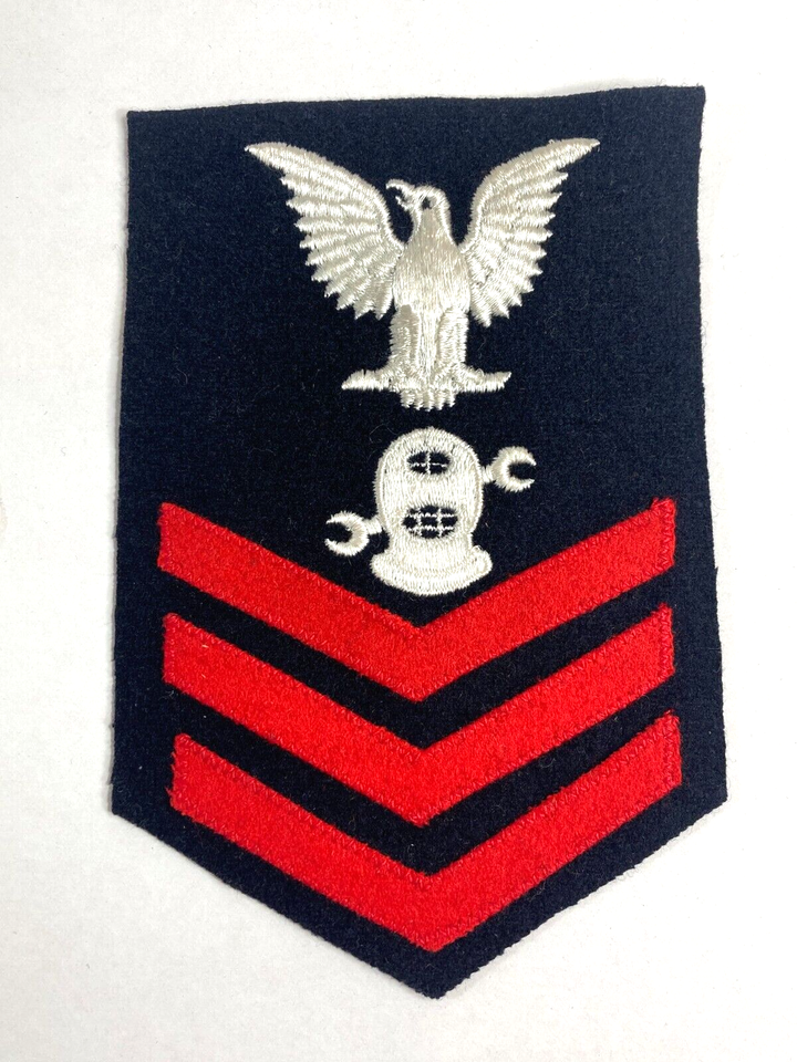WW2 USN US Navy Underwater Mechanic 1st Class Rate Rank Patch - Diver ...