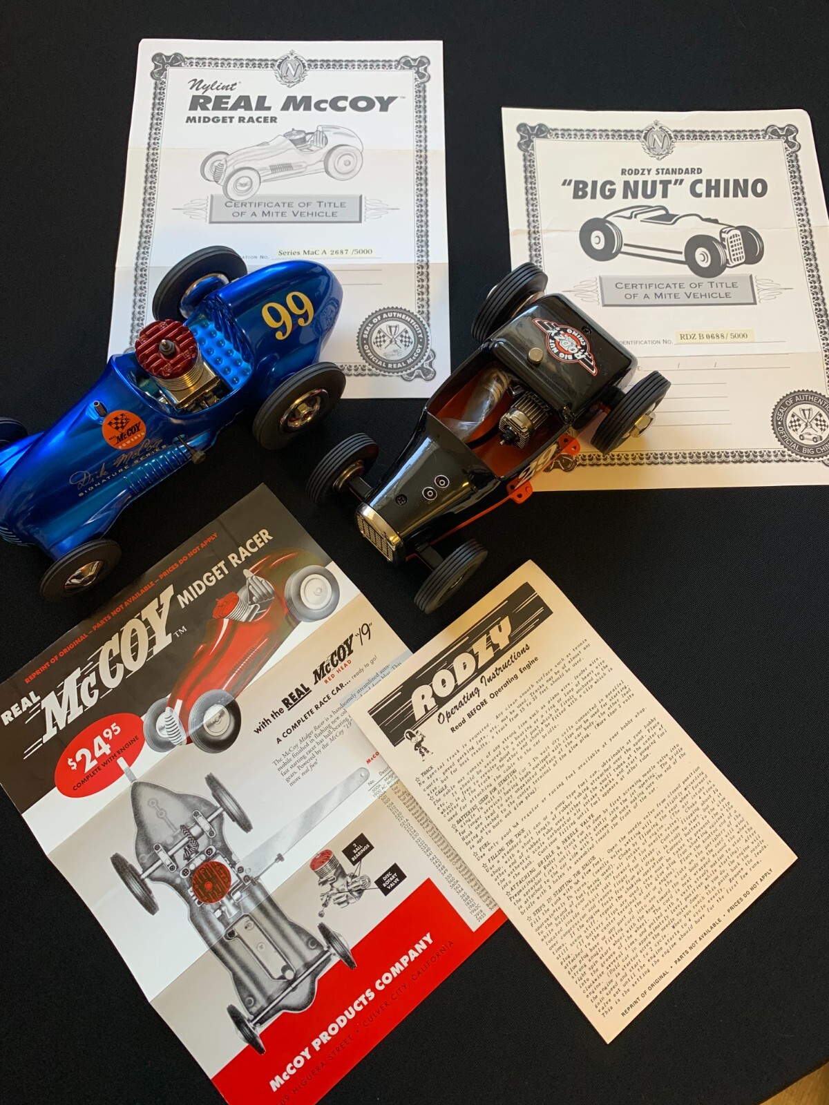 BIG NUT CHINO RODZY & REAL MCCOY SIMULATED GAS POWERED TETHER CARS by ...