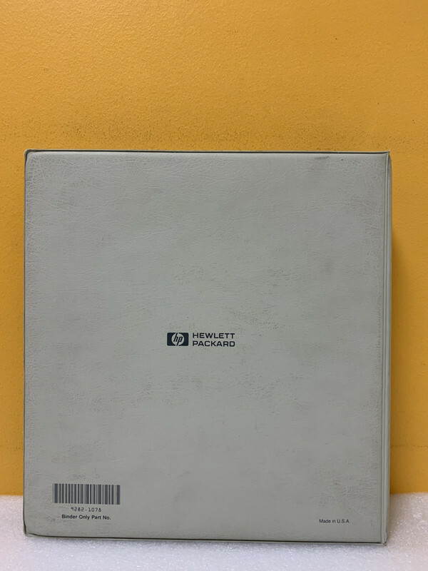 HP 5958-6951 8590B/8592B Spectrum Analyzer Installation + Operation ...