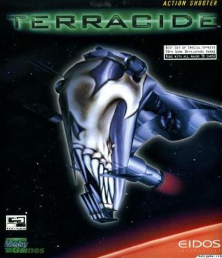 Terracide PC CD sci-fi rail 3D shooter game + puzzles fly vessel combat ...