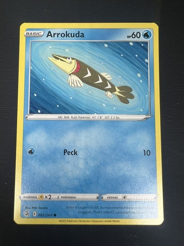 Pokémon TCG Arrokuda Fusion Strike 082/264 Regular Common MINT | eBay